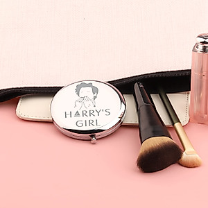 TIIMG Singer Song Lover Fans Merchandise Harry's Girl Compact Mirror Lyrics Inspired Gift Album Music Gift for Fan