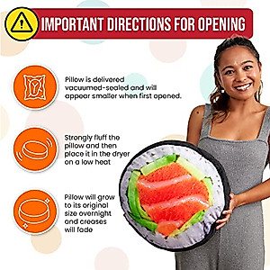 TILTECH Sushi Pillow - Funny Pillow for Bed & Couch, Soft Sushi Plush Cushion, Cute Pillows for Sushi Gifts