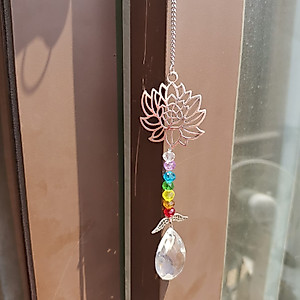 Healing Crystal Car Hanging Flower Accessories Rearview Mirror Window Garden Decorations Wall Home Decor Ornaments