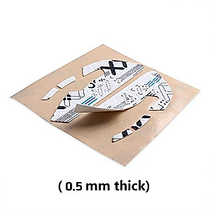 Cool Patterns Textures Grip Tape Compatible for Razer Viper/Viper Ultimate Gaming Mouse (White)