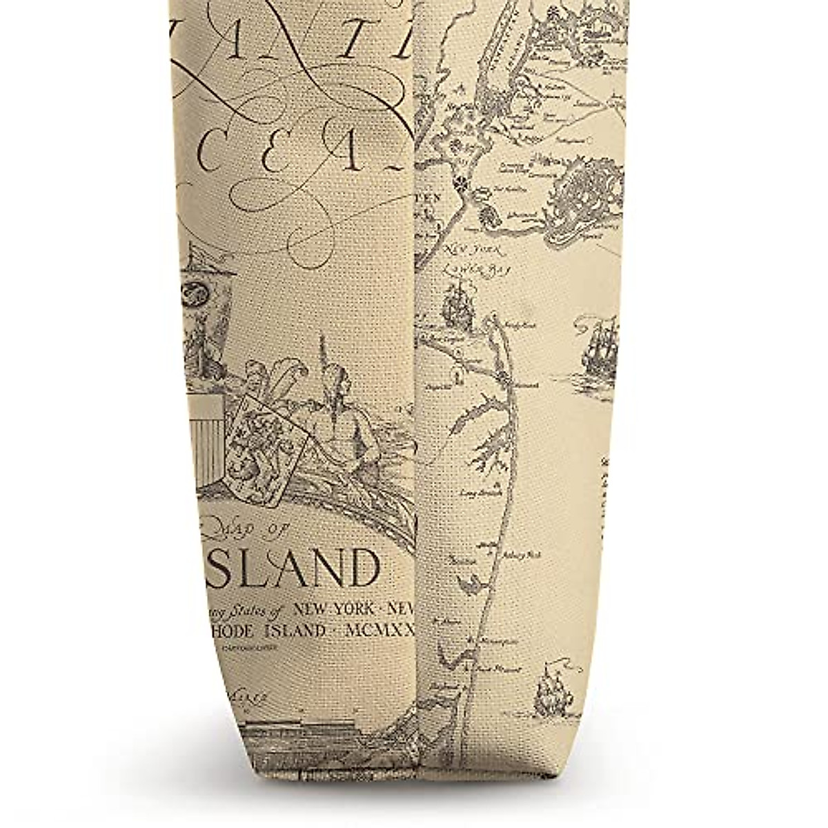 Long Island NY Map Tote Bag