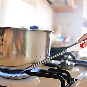 Fdit Electronic Kitchen Gas Stove Lighter Oven BBQ Candle Safety Ignitor Home Kitchen Outdoor Camping Picnic Use(Red)