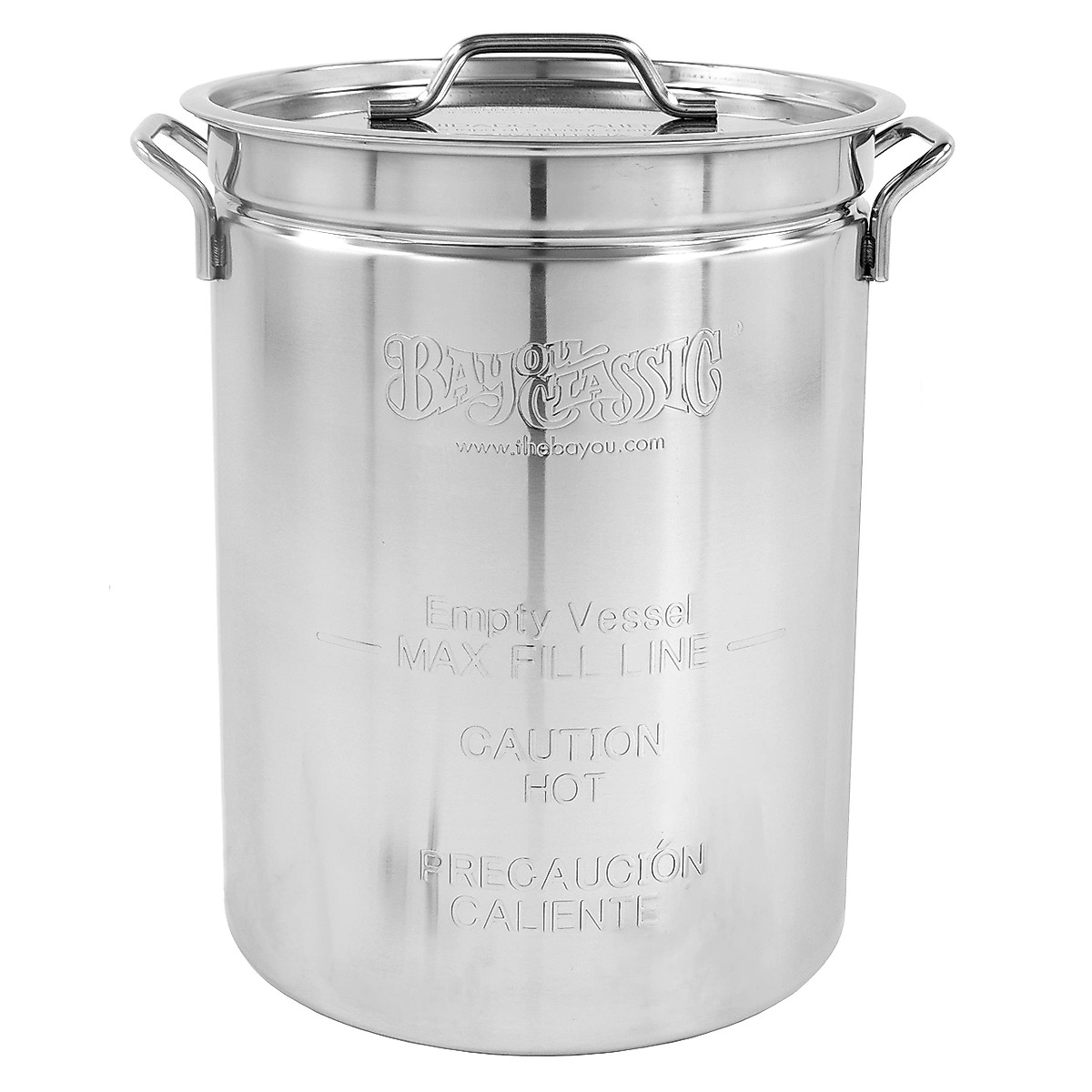 Bayou Classic 1118 32-qt Stainless Steel Turkey Fryer Perfect For Frying Up To 18-lb Turkeys Includes Perforated Poultry Rack and Lift Hook 12-in Stainless Thermometer 1-oz Seasoning Injector