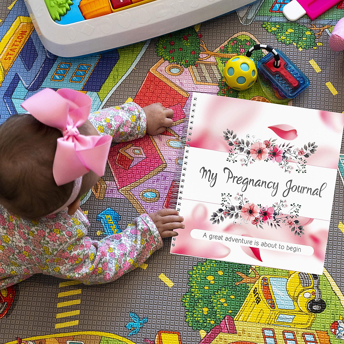 Unconditional ROSIE Pregnancy Journal & Baby Memory Book with Stickers - Planner for First Time Moms - 2022