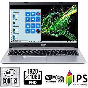 2021 Newest Acer Aspire 5 Slim Laptop, 15.6" Full HD Display, 10th Gen Intel Core i3-1005G1 Processor, 20GB DDR4 RAM, 512GB SSD, Intel WiFi 6, Backlit KB, Fingerprint Reader, Win10 Home