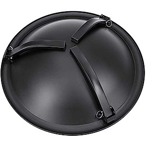 LEAYAN Garden Fire Pit Grill Bowl Grill Barbecue Rack 22 inch Fire Pit Steel Folding Outdoor Patio Heater Grill Camping Bowl BBQ with Poker, Grate, Grill with Cover BBQ Cooking for Camping Backyard