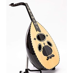 Egyptian Oud Classic Black Stringed Instrument Aoud Ud with Soft Case and Picks