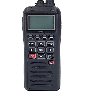 Marine Radio, Noise Reduction Flashing Alarm Portable IPX7 Waterproof Marine Two Way Radio Submersible Cars for Fishing Boat Ships (US Plug)