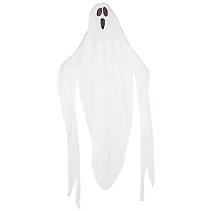 Forum Novelties Set of 2 7ft Fabric Ghosts Halloween Hanging Decoration for Parties (2)