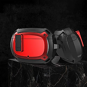 CASEVERSE Case for Beats Studio Buds(2021)/Beats Studio Buds+(2023) with Lock, Military Armor Series Cover with Keychain Cool Shockproof Protective Cases