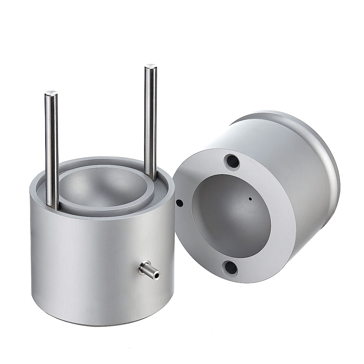 ICE BALL PRESS For Perfect Cocktails. creating crystal-clear BALLS 55mm. your home bar., Silver