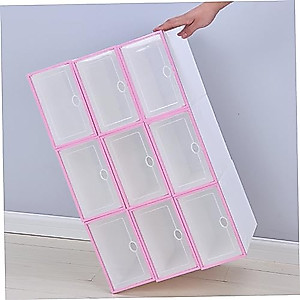 WATIIFUFU 4pcs Box Shoes Storage Shoes Organizer Shoe Holder Shoes Case Container Clamshell Pp