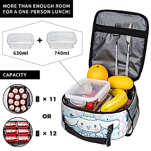 koiidisa Large Capacity Lunch Box Insulated Lunch Bag for Women Reusable Lunchbox
