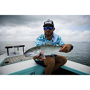 Southern Fin Apparel Performance Fishing Hoodie Shirt for Men Women UPF UV 50+ Lightweight With Hood (Small, Green Camo, s)