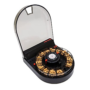 Fish Mate F14 Automatic Fish Feeder for Aquarium or Fish Tank for Vacation or Daily Use - Sits on Hood of Tank or Will Clip to Side with Included Clamps - Serves up to 14 Meals