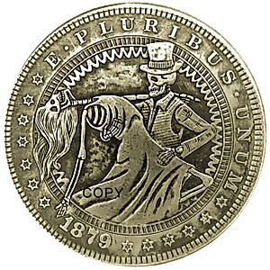 Thompson Emporium Black Wedding Novelty Heads Tails Good Luck Token Challenge Coin