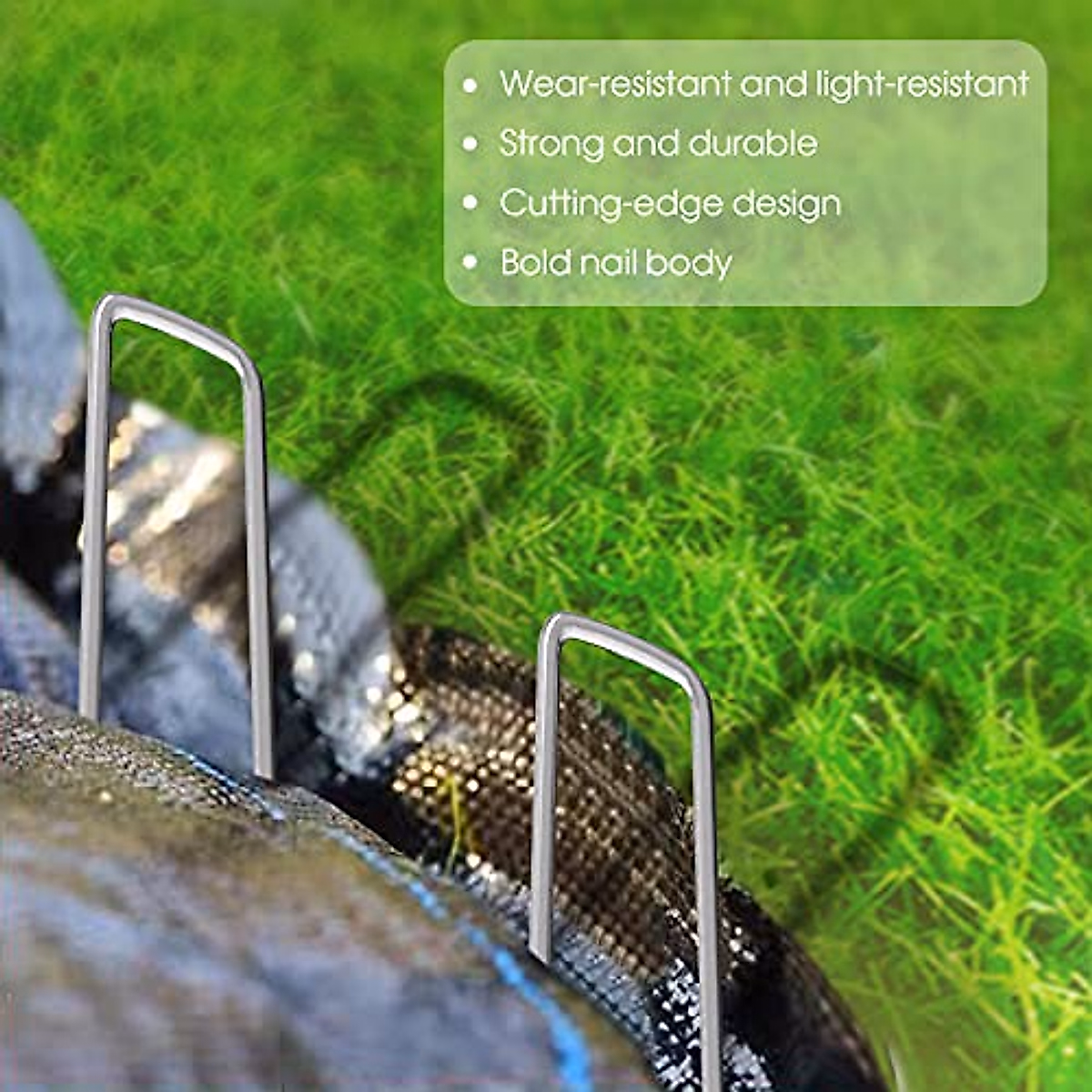 12 Inch Garden Landscape Staples Stakes, 25 Pcs Galvanized Garden Stakes Heavy Duty Metal Ground Stakes for Securing Lawn Fabric