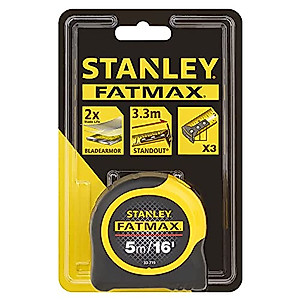 Stanley FATMAX Classic Tape with Blade Armor, 5m/16ft
