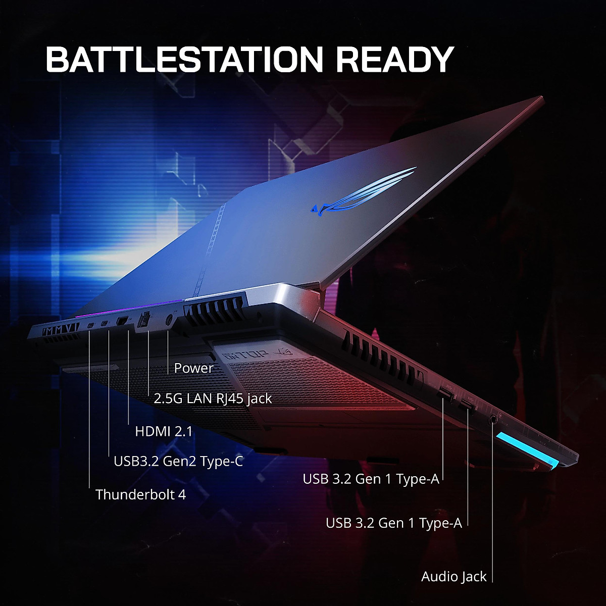 Asus ROG Strix Scar 15 Gaming Laptop, 15.6” QHD 240Hz Display, Intel Core i9 12900H, 64GB DDR5, 4TB SSD, NVIDIA GeForce RTX 3070 Ti, Per-Key RGB Keyboard, Wi-Fi 6E, Black, Win 11, 32GB USB Card