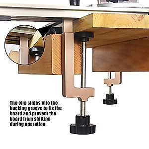 CDIYTOOL Adjustable Backing Auxiliary Guide Rail Milling Groove Engraving Guide Rail Woodworking Edger 50# Backer, Universal Track Saw Guide with Fence Clamp G-Clamp Bracket DIY Woodworking Tools