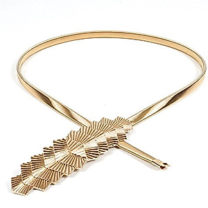 E-Clover Womens Fashion Metal Stretch Waist Skinny Belt Waistband (Style7)