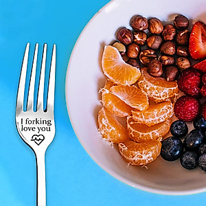 I Forking Love You Fork Gifts for Him Her Couples Gifts for Boyfriend Girlfriend Funny Anniversary Christmas Gift for Husband Wife Couple Forks