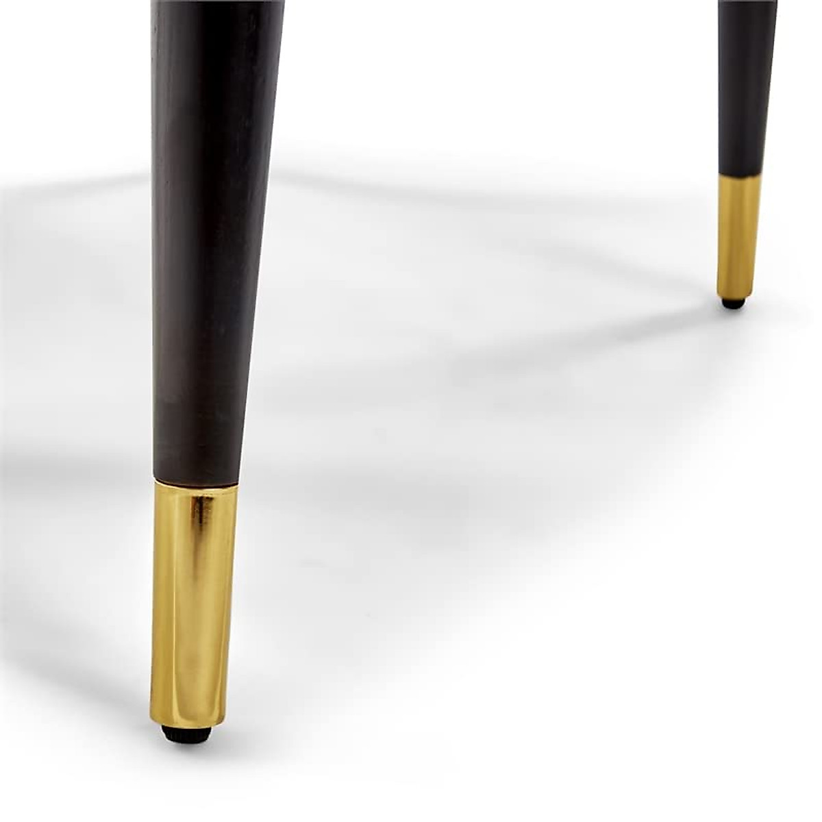 Elle Decor Clementine Mid-Century Modern Living Room Furniture Collection, Oval Coffee Table, Cocoa 39.37 in x 19.69 in x 15.75 in