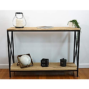 Premium Home Farmhouse Console Table – Sofa Table, Behind Couch Table, Entry way Table Decor, Rustic Wood Console Table, Foyer tables for entryway, Modern Decorative Wood Furniture Narrow Long Hallway