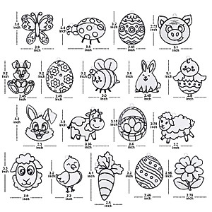 Klever Kits 18 Pcs Easter Suncatchers Crafts Set, Suncatcher Window Art Craft Kit for Kids Art & Home School Activities Party Favor Easter Party Supplies