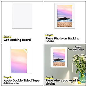 Golden State Art, 16x20 White Backing Board for Frames, DIY Projects, Photos (20 Pack)