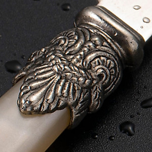 CATHYLIN 4-Pierce Cheese Knife Set For Charcuterie Board,Stainless Steel Cheese Knife Set With Acrylic Handle (Champagne,Gift Ready)