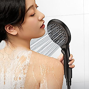 SunCleanse Shower Head, 7 Settings Hand held Shower with ON/OFF Pause Switch, Oil Rubbed Bronze High Pressure Shower Head with 71 inch Hose