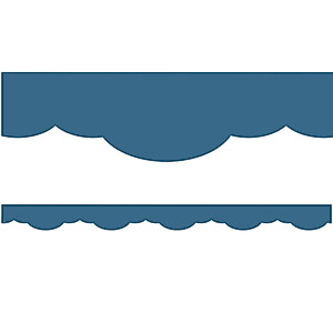 Teacher Created Resources Slate Blue Fancy Scallops Border Trim