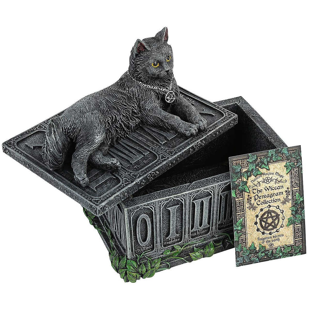 Nemesis Now B2808G6 Fortune's Watcher Tarot Box 17cm Black, Resin
