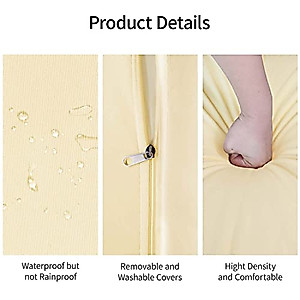 Aiho Outdoor Patio Sectional Furniture Sets All Weather Outdoor Sectional Sofa PE Garden Furniture Wicker Rattan Patio Conversation Set with Glass Table (Beige)