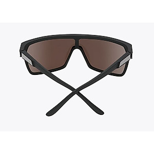 Spy Flynn Sunglasses Soft Matte Black with Happy Blue Spectra Lens Sticker