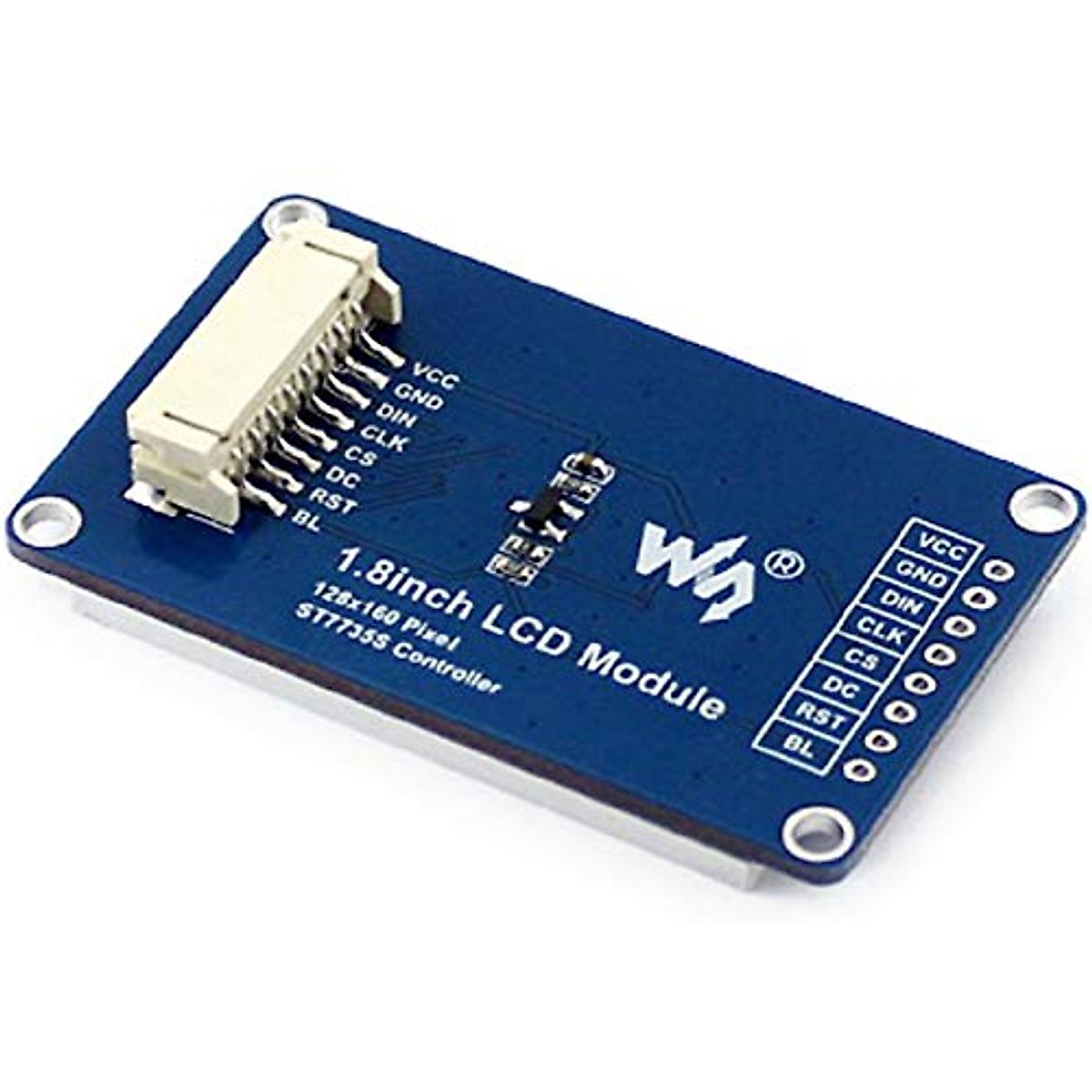 waveshare 1.8inch LCD Display Module 128x160 Pixels Embedded Controller Communicating via SPI Interface. RGB, 65K Display Color with Examples for Raspberry Pi/Jetson Nano/Arduino