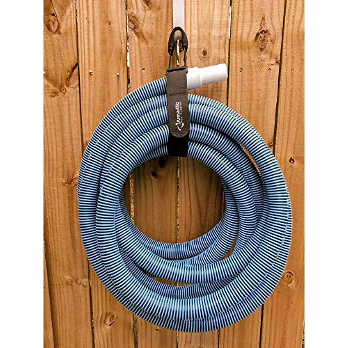 Heavy Duty Cinch Strap for Pool Vacuum Hose, Pool Noodles, Garden Hose and Other Large Outdoor Items. Stores and organizes Equipment, and Includes Handle for Hanging and Carrying (2, 30")