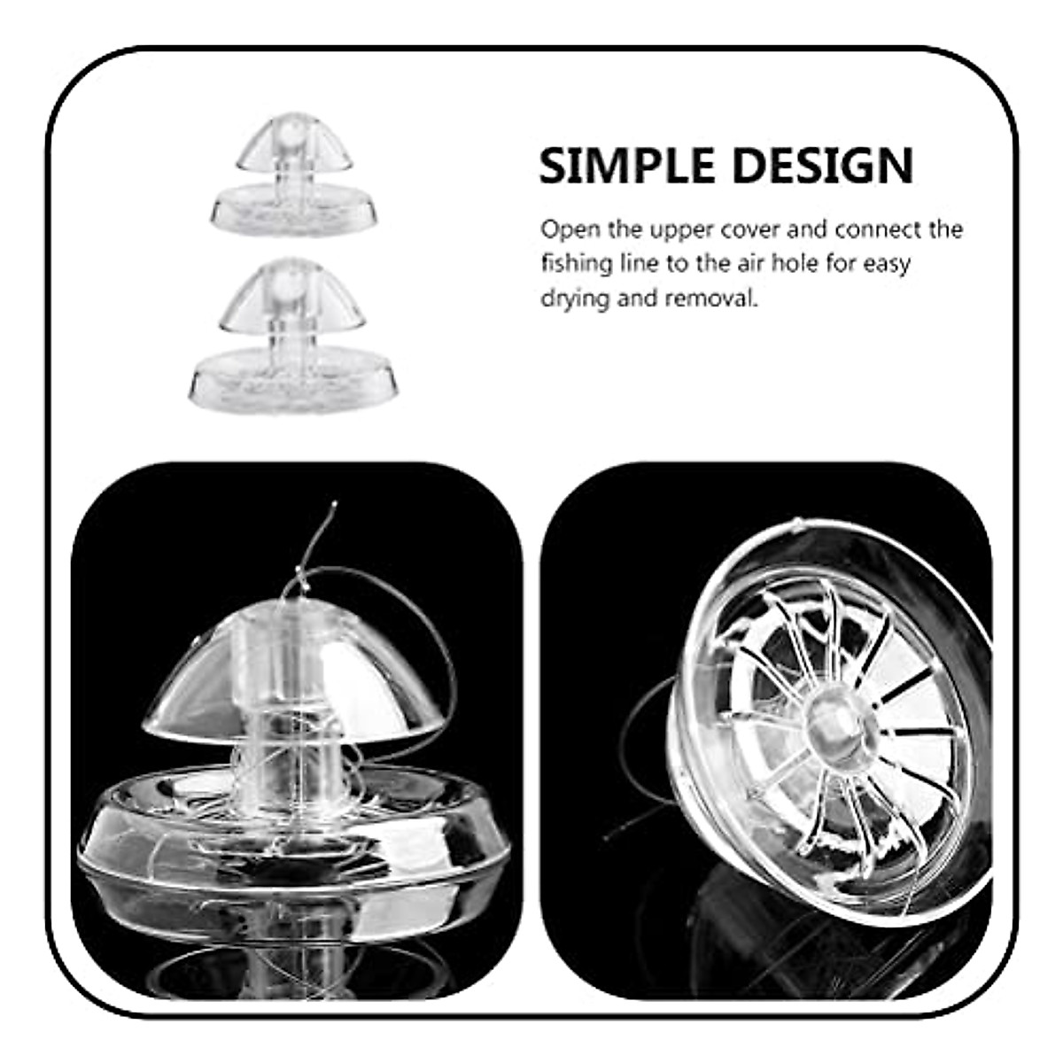 balacoo 2Pcs Transparent Snail Catchers Aquarium Leech Traps Leech Catchers Aquarium Accessory