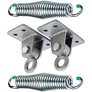 Barn-Shed-Play 4 Hole Heavy Duty Hangers and Springs Porch Swing Hanging Kit