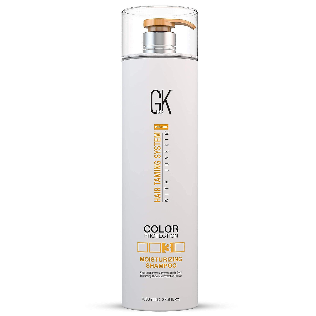 GK HAIR Global Keratin Moisturizing Shampoo & Conditioner 1000ml - Serum - 100% Pure Organic Argan Oil 1.69 Fl Oz