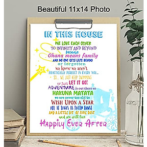 LARGE 11x14 - Wall Art - Wall Decor for Boys Room, Girls, Kids Bedroom, Family or Living Room - Positive Quotes - Inspirational Gifts - World - 11x14 print