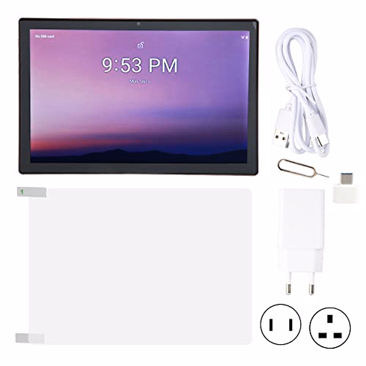 Huleo 4G LTE Tablet, 10.1 inch IPS LCD 100-240V 4G LTE 64GB Tablet for Work EU Plug