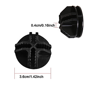 C&AHOME 24 pcs Wire Cube Plastic Connectors for Cube Storage Modular Closet Organizer and Metal Grid Shelving Unit Black