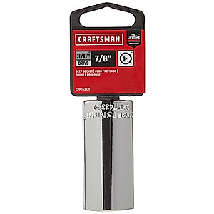 CRAFTSMAN Deep Socket, SAE, 3/8-Inch Drive, 7/8-Inch, 6-Point (CMMT43339)