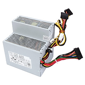 Upgraded New F255E-01 255W Power Supply Compatible with Dell Optiplex 580 760 780 960 980 DT PSU Replacement Parts D255P-00 AC255AD-00 L255P-01 V6V76 RM110 FR597 for Dell Power Supply