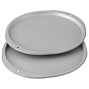 Wilton Recipe Right 12-Inch Pizza Pans, 2-Piece Set, Steel & Perfect Results Premium Non-Stick Bakeware Muffin Pan & Cupcake Pan, 12-Cup, Steel