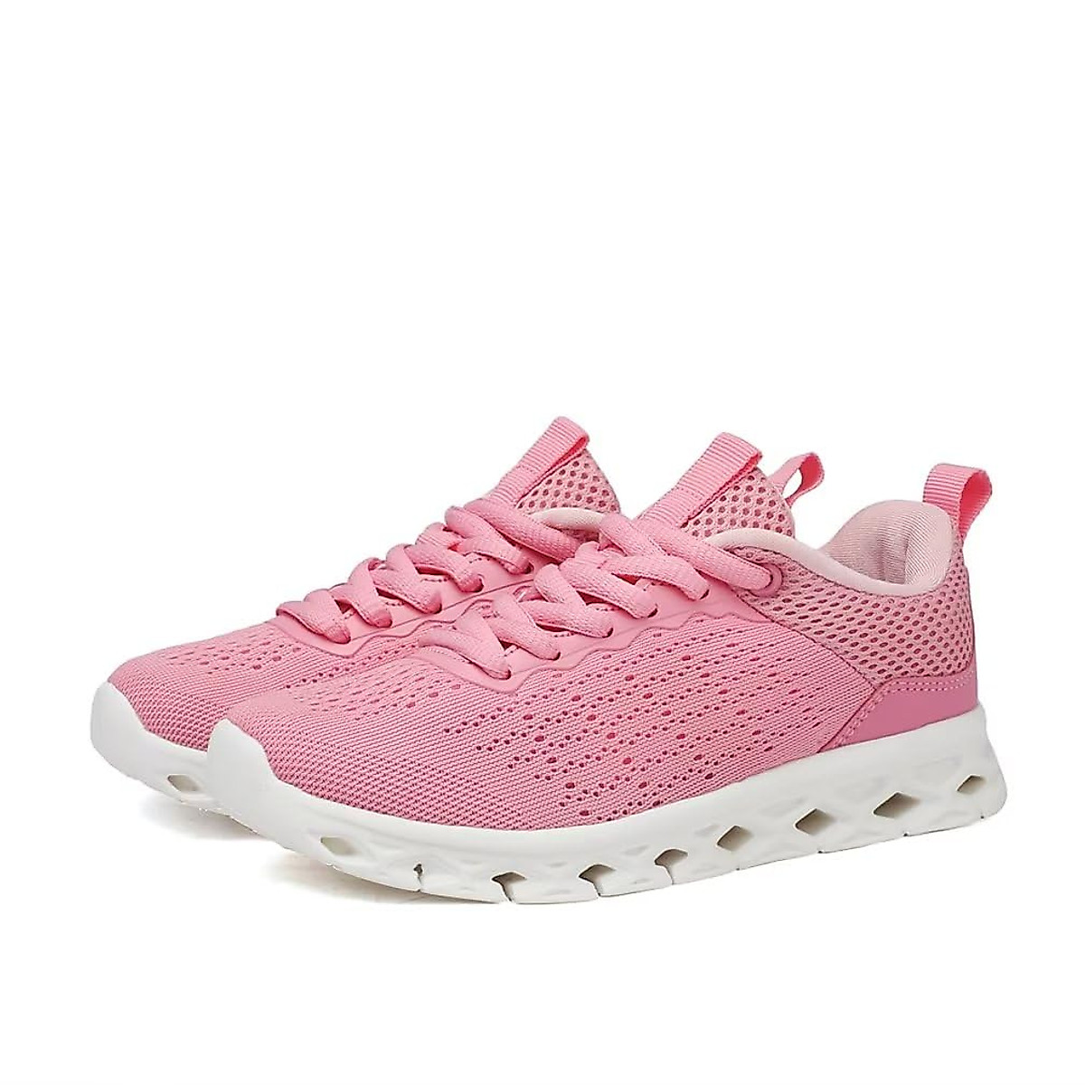 GSLMOLN Women Sport Running Shoes Non Slip Fashion Casual Atheltic Walking Tennis Sneakers Pink Size 9.5