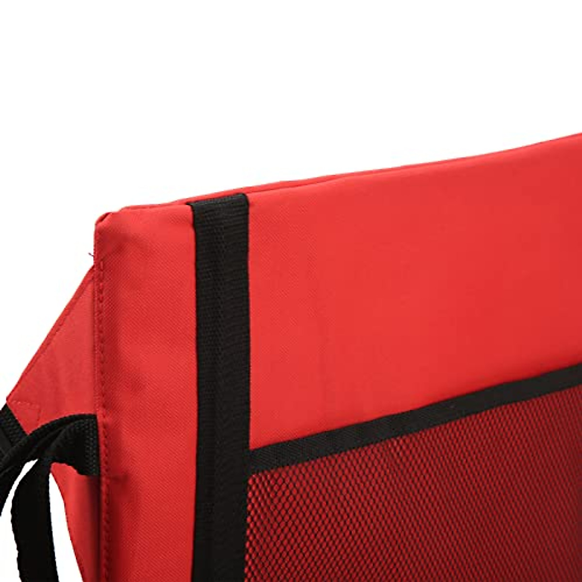 Okuyonic Folding Stadium Seat, Portable Lightweight Folding Bleacher Cushion Pearl Cotton for Lawn(Red)