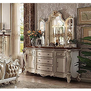 acme Picardy Mirror, Antique Pearl/Vintage/Traditional/Antique Pearl